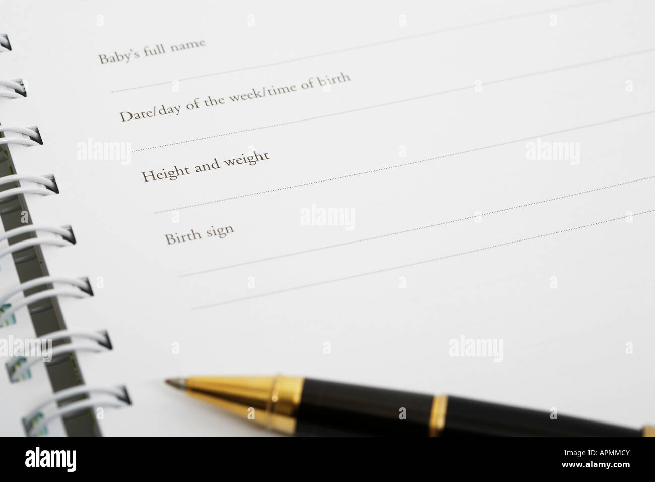 Baby memory book hi-res stock photography and images - Alamy