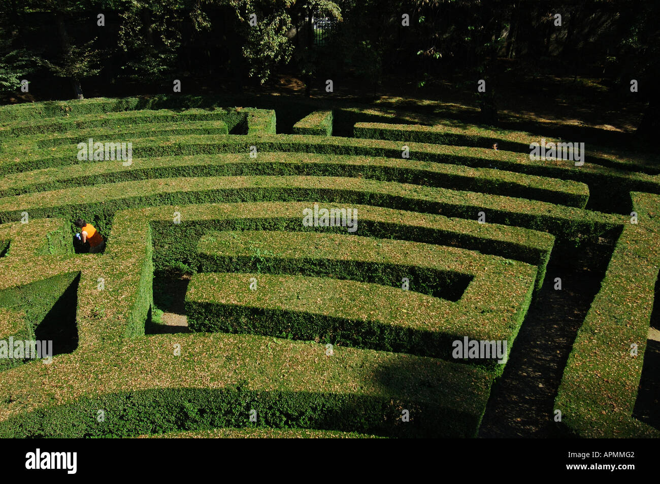 Labyrinth at Villa Pisani gardens Stra Veneto Italy Stock Photo - Alamy