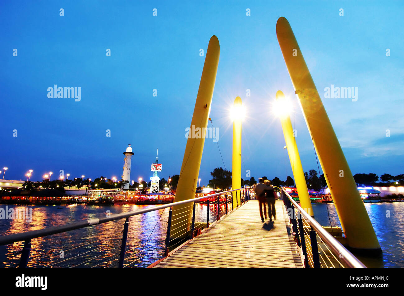 Copa cagrana pubs and bars provide entertainment Vienna Austria Stock ...