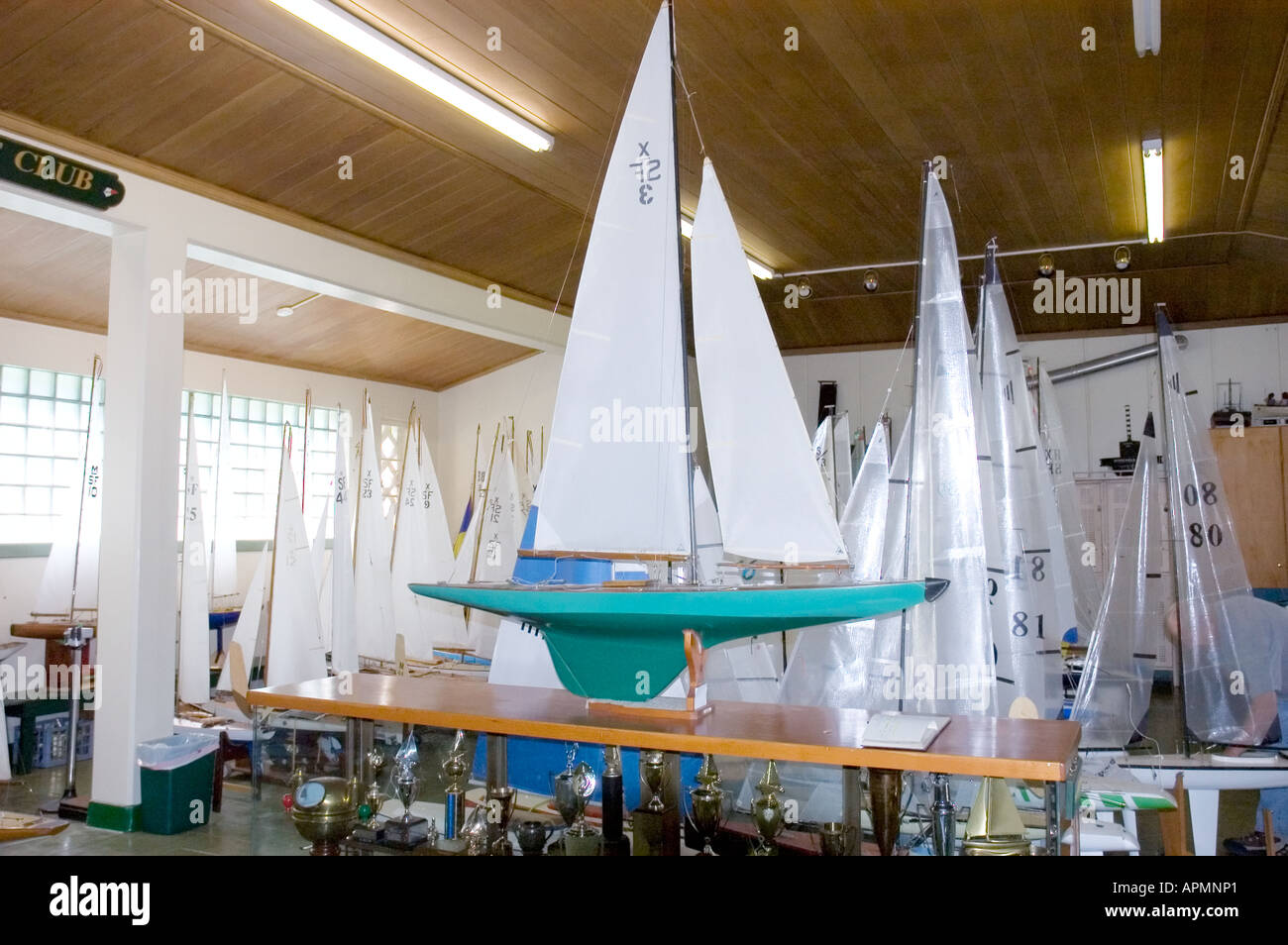 scale model sailboat on display Stock Photo - Alamy