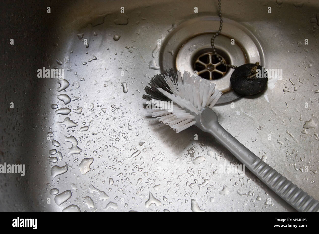 Down the plughole- Kitchen sink 4 Stock Photo - Alamy