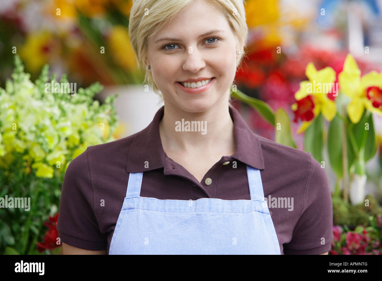 Portrait of female florist Stock Photo - Alamy