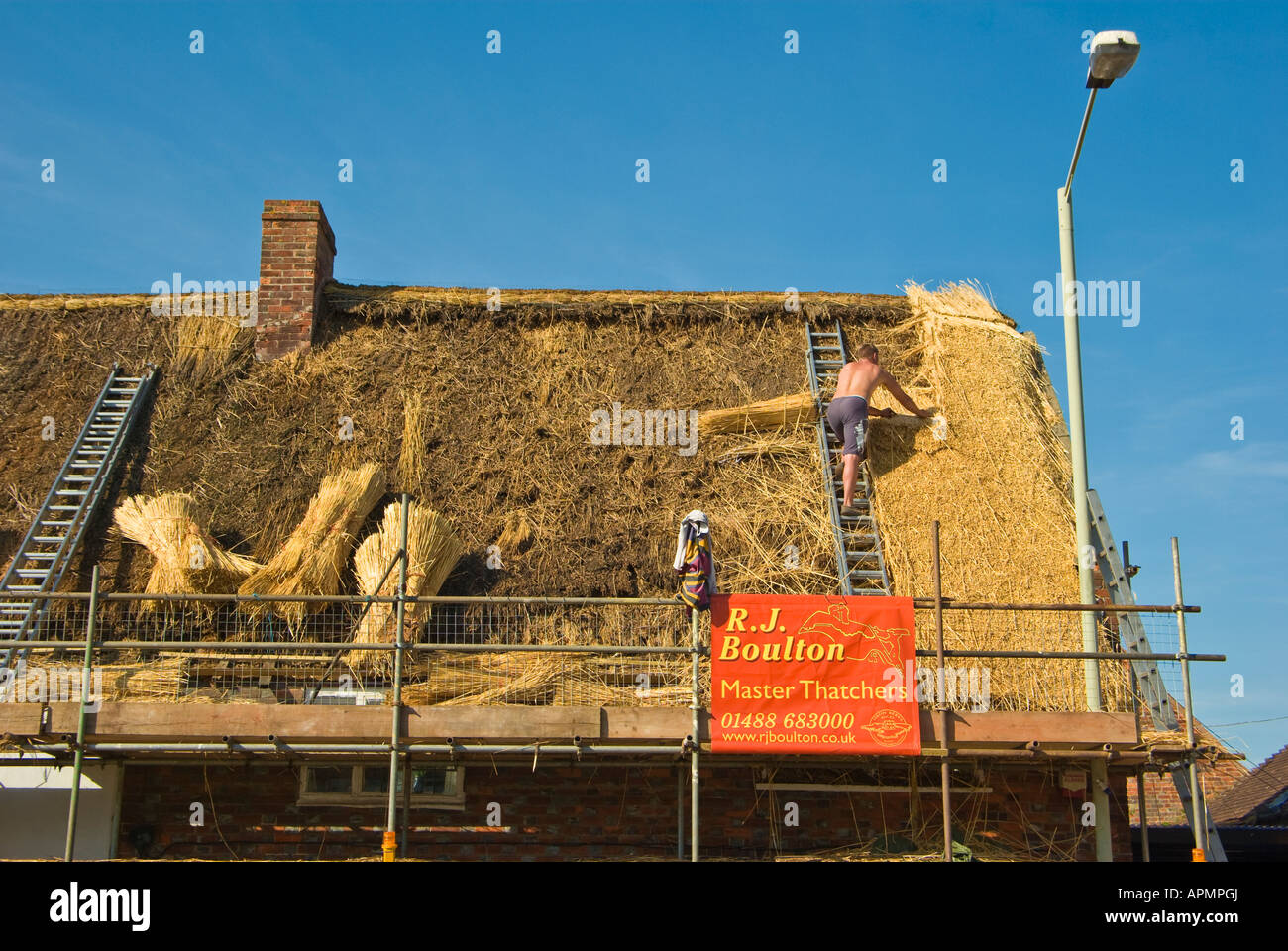 Thatcher at work hi-res stock photography and images - Alamy