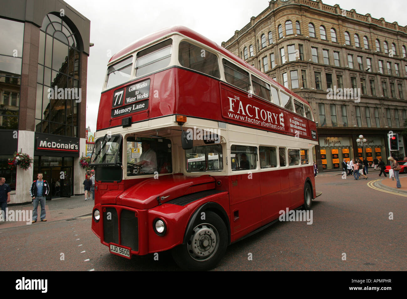 Tourists enjoy many open top double Decker bus tours around Belfast ...