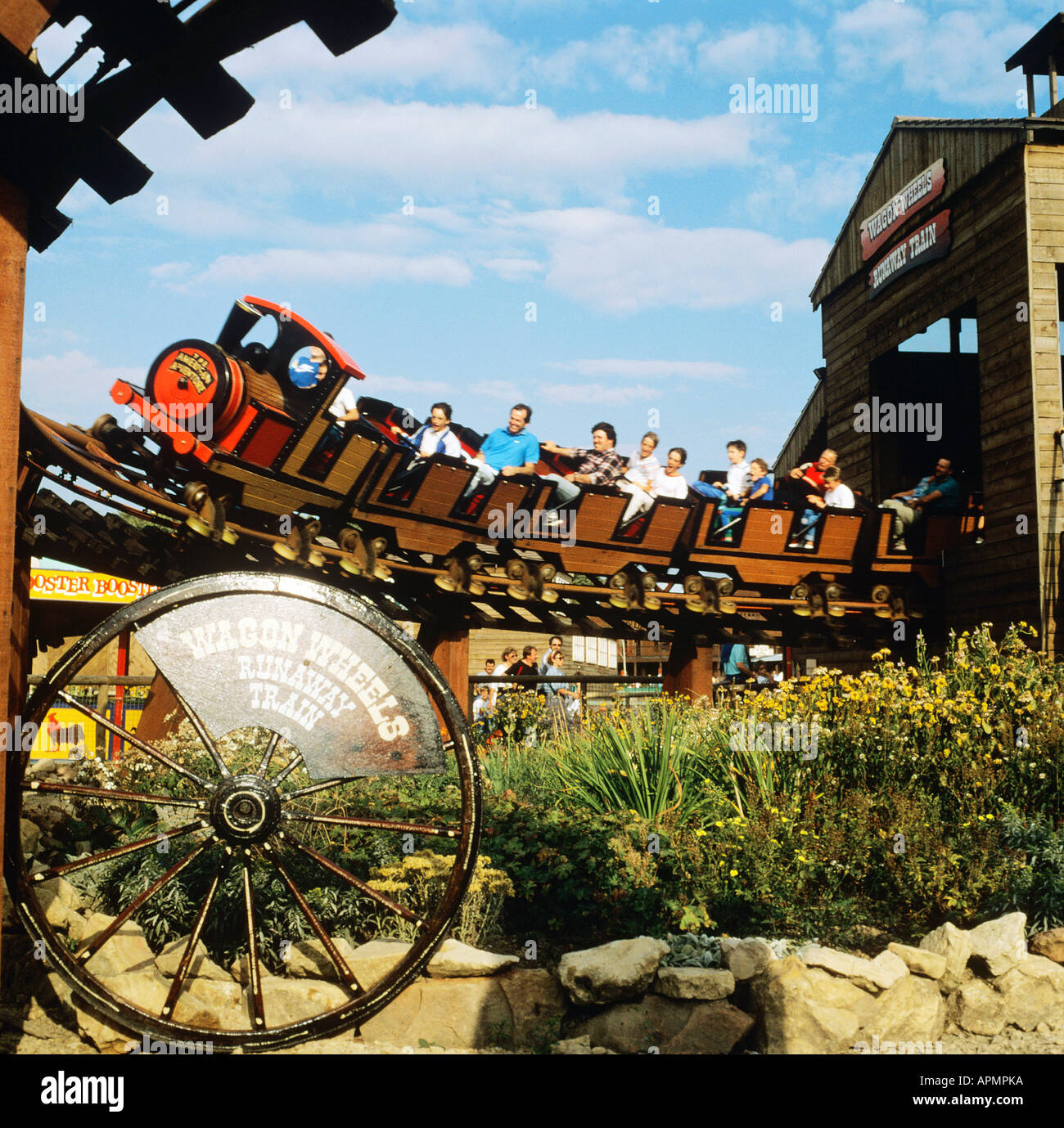 American Adventure theme park punters encounter a corner on the The ...