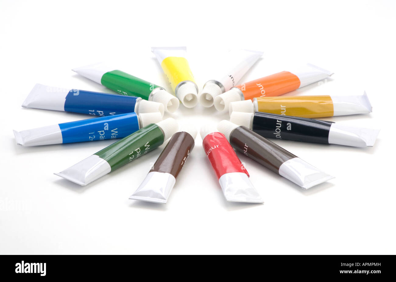 Water Coloured paints Stock Photo - Alamy
