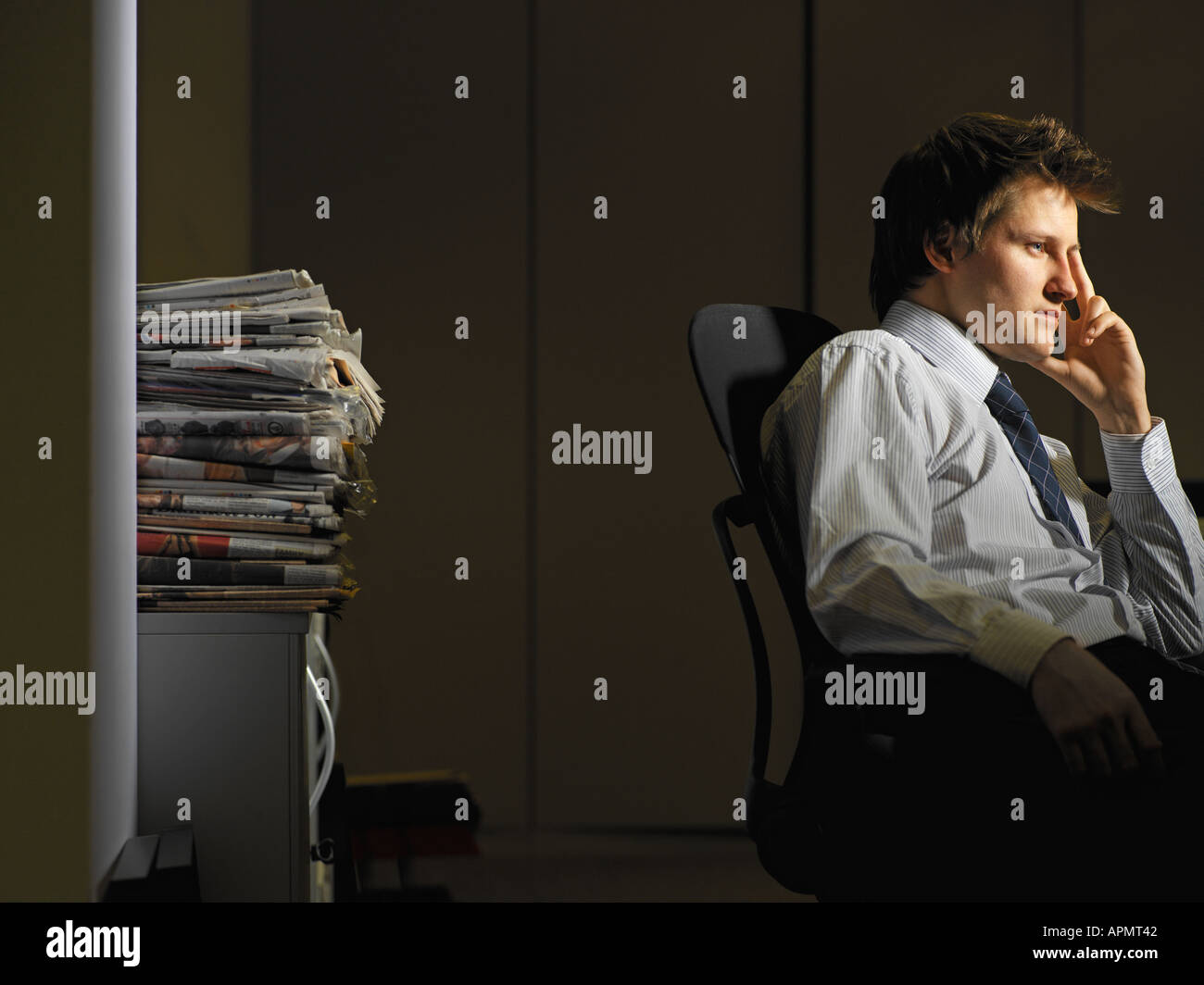 Man And Slumped And Chair High Resolution Stock Photography and Images ...