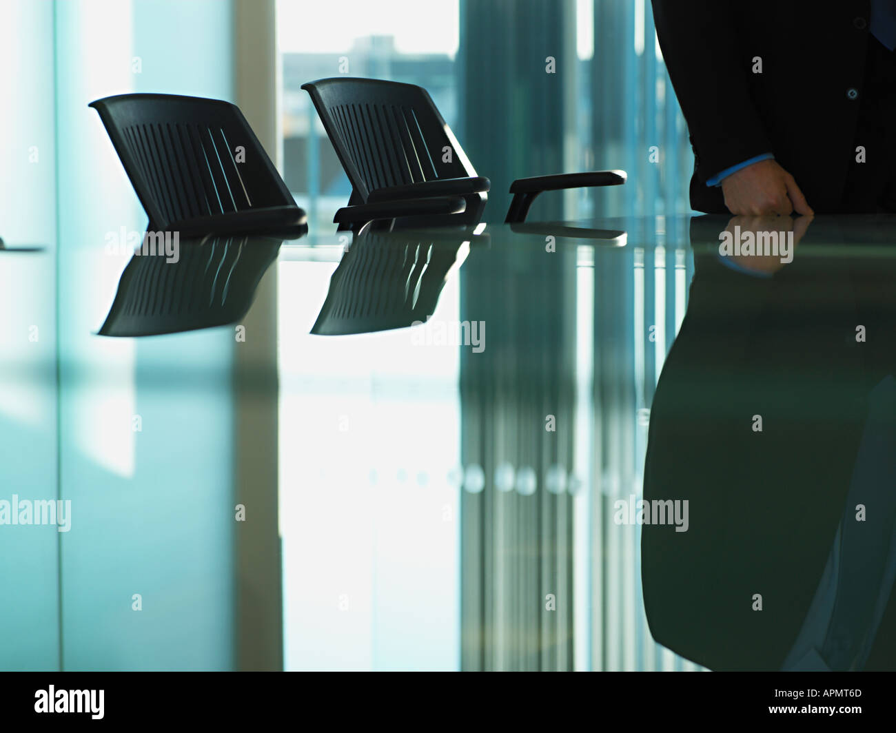 Man leaving meeting room Stock Photo - Alamy