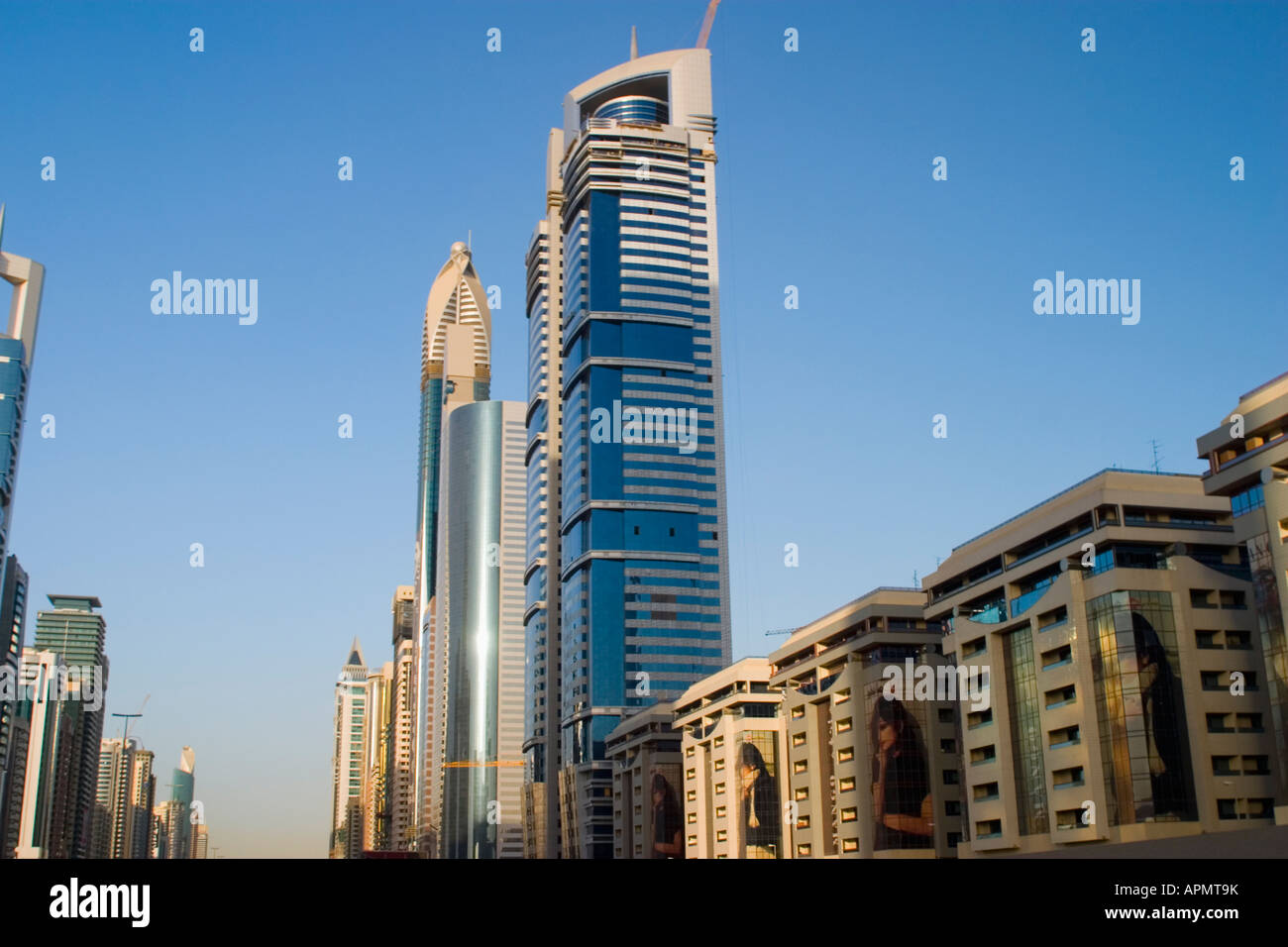 Buildings, Sheikh Zayed Road, Dubai, United Arab Emirates, UAE Stock ...
