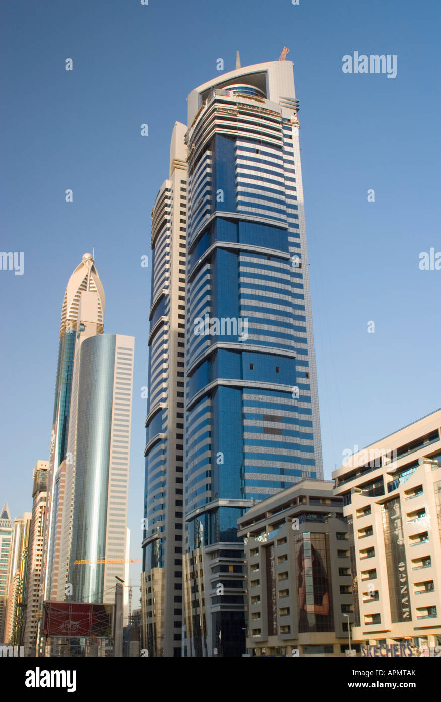 Buildings, Sheikh Zayed Road, Dubai, United Arab Emirates, UAE Stock ...
