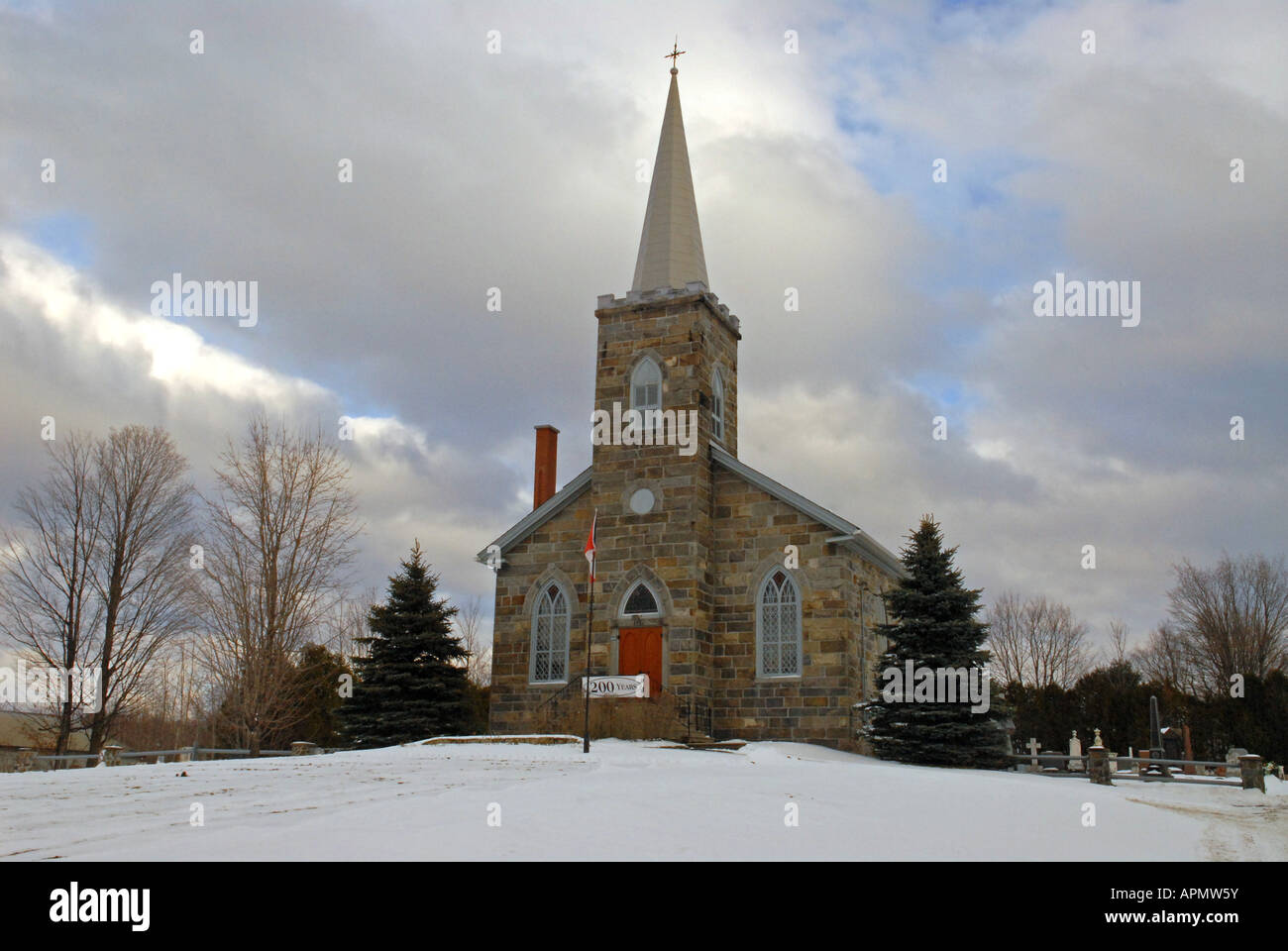 Village of Dunham Eastern townships Quebec canada Stock Photo - Alamy