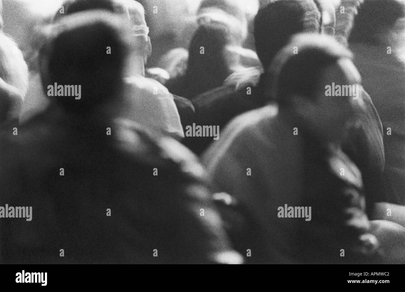 Crowd of men seated Stock Photo - Alamy