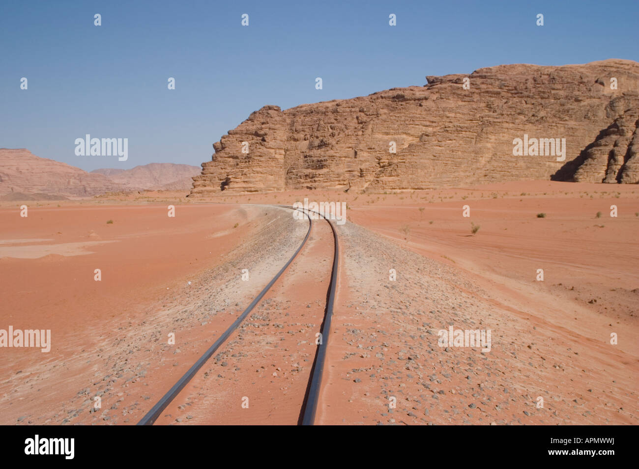 Hejaz Railway, Wadi Rum, Jordan Stock Photo - Alamy