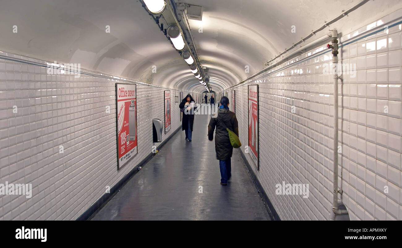 interior of subway in Paris Stock Photo - Alamy