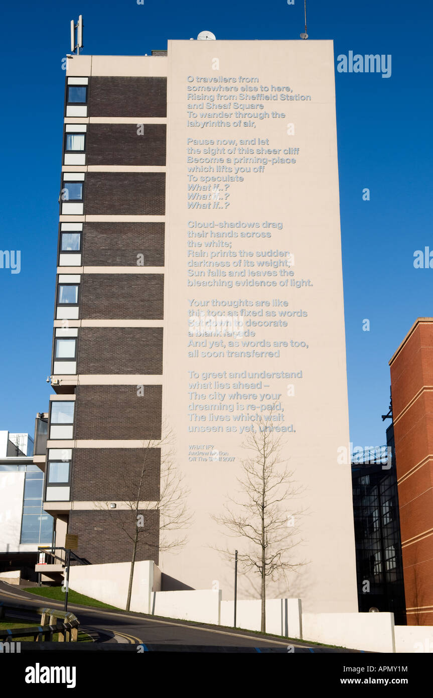 Artwork on Sheffield Hallam University "Andrew Motion " poet laureate ...