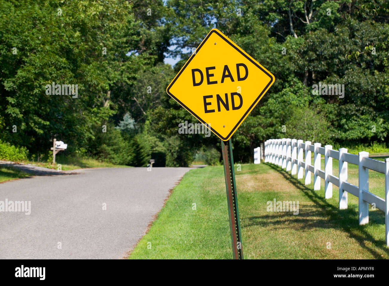 Dead end village Stock Photo - Alamy