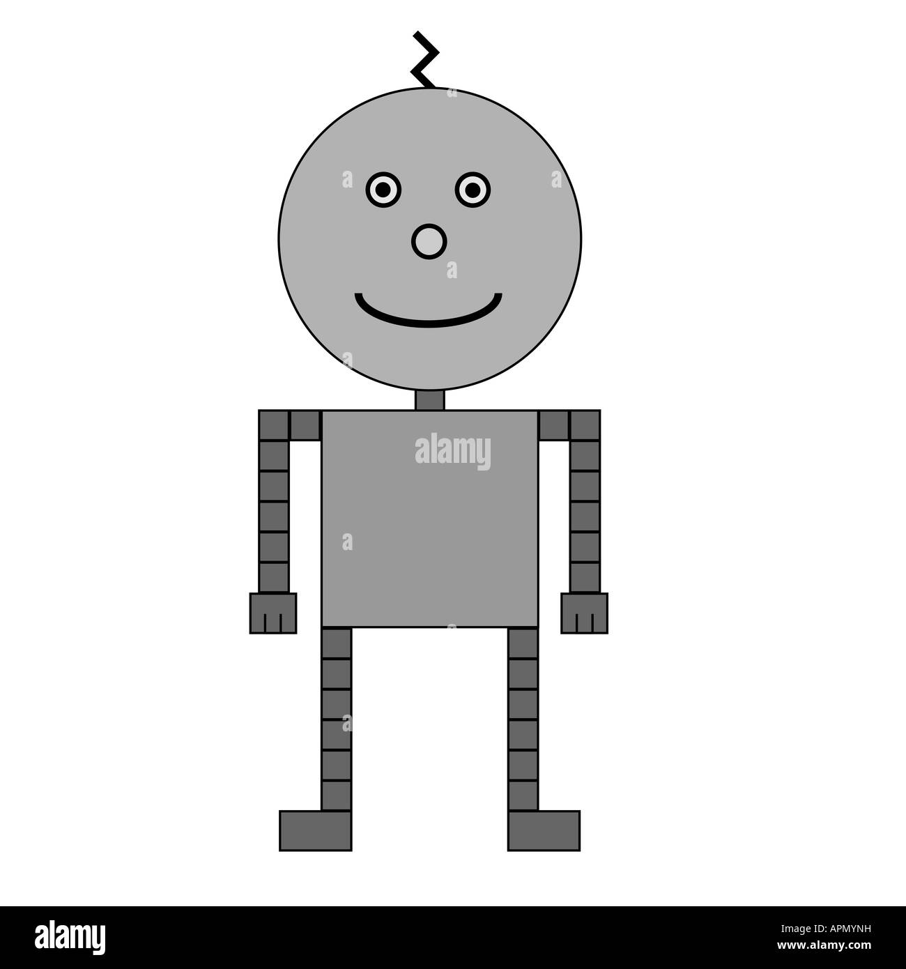 Robot clipart Black and White Stock Photos & Images - Alamy
