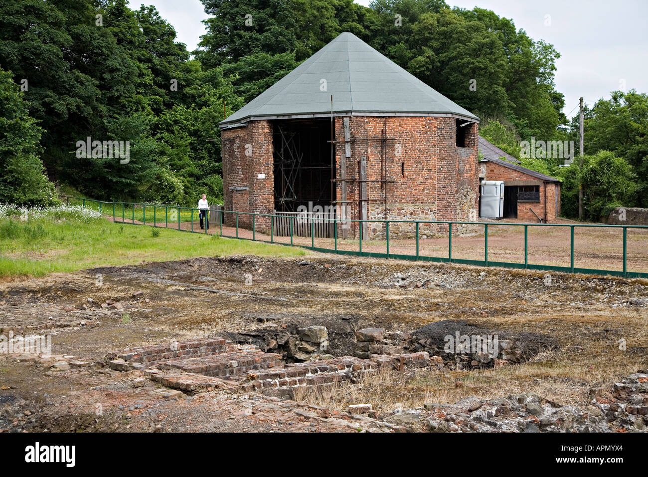Wilkinson's brick built octagonal building used for making cannons at ...