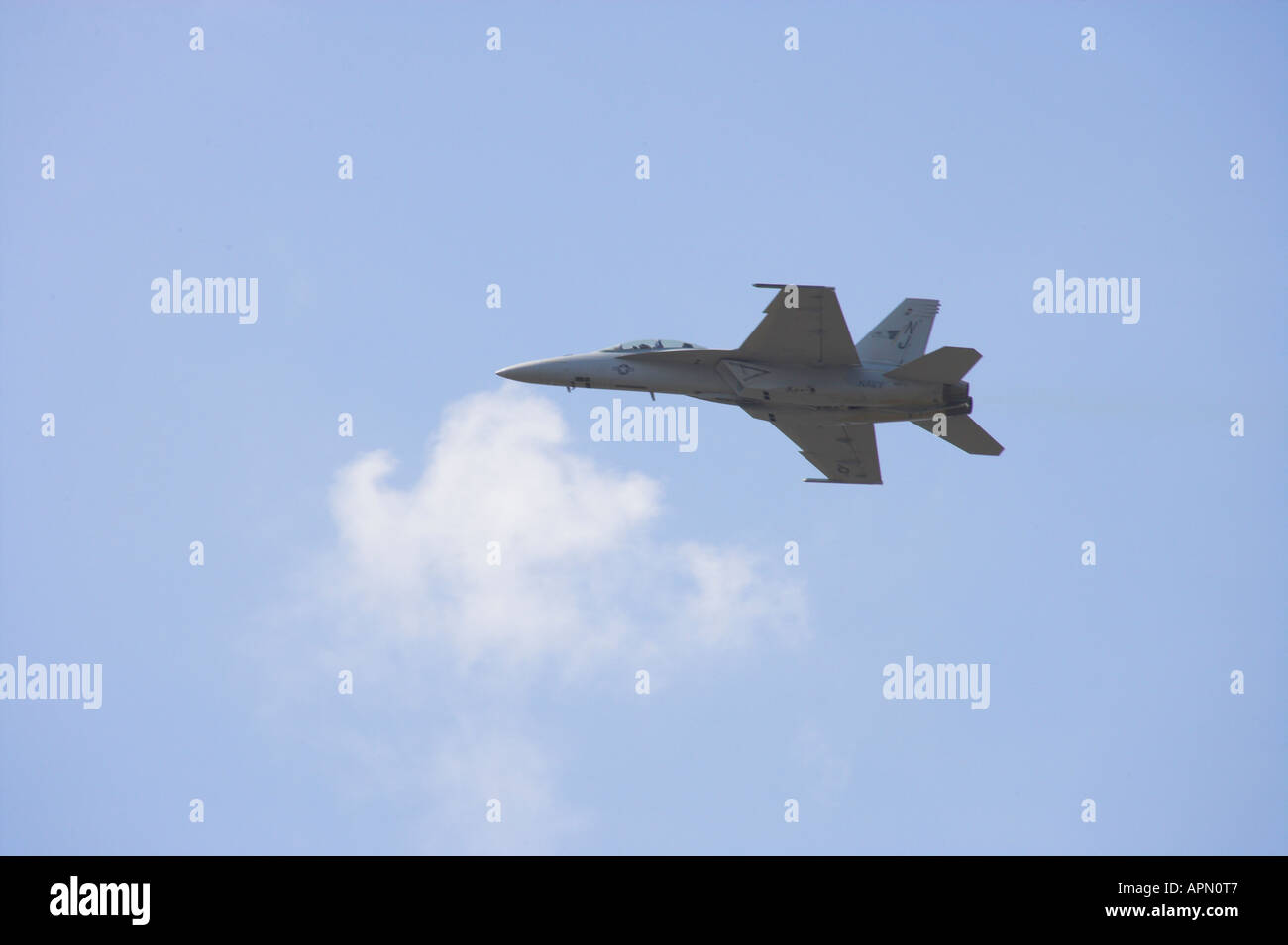 Hornet Super Hornet F18 F straight and level Stock Photo - Alamy