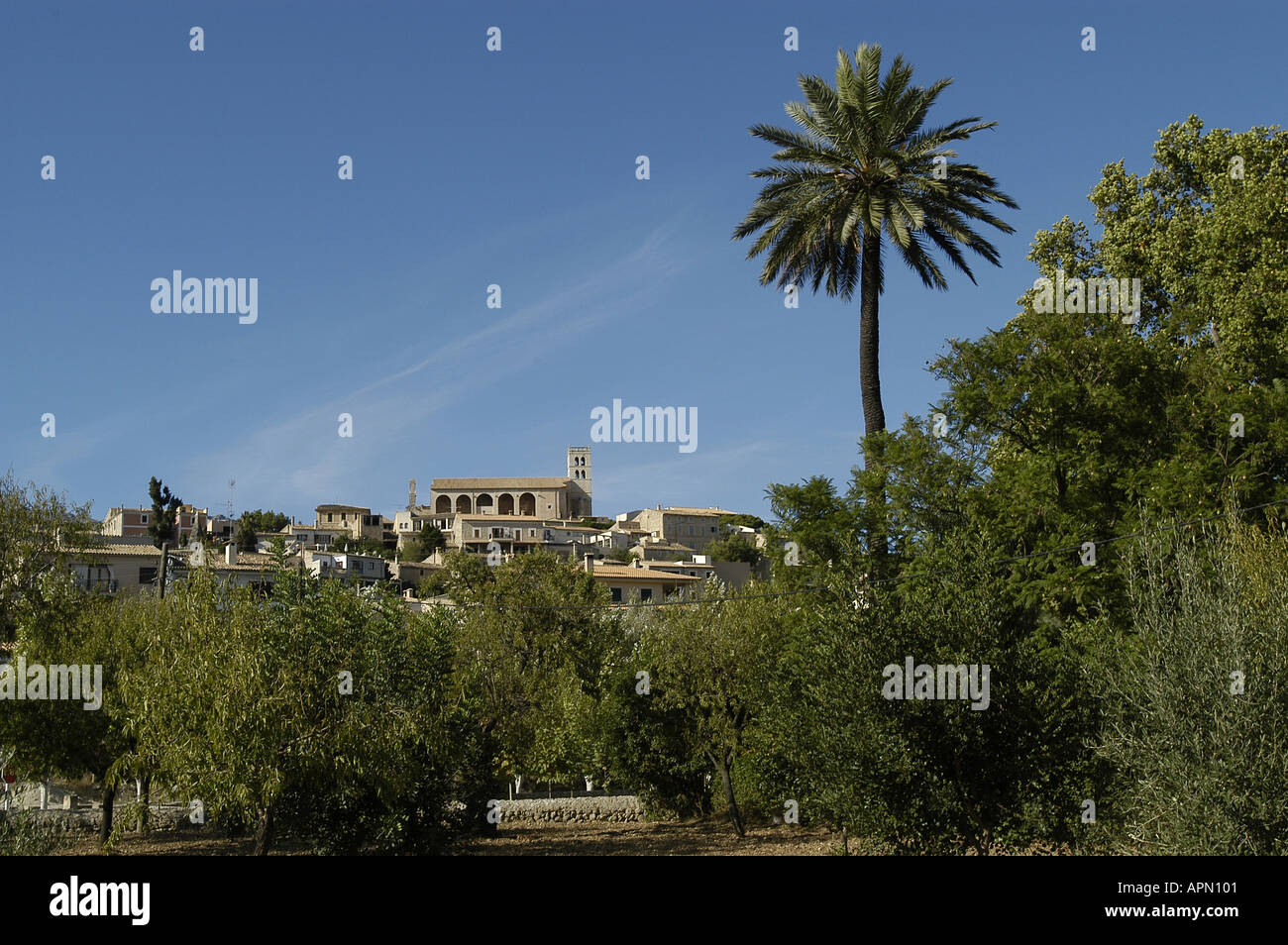 Selva overview next to sierra de Tramuntana Majorca Balearic Islands ...