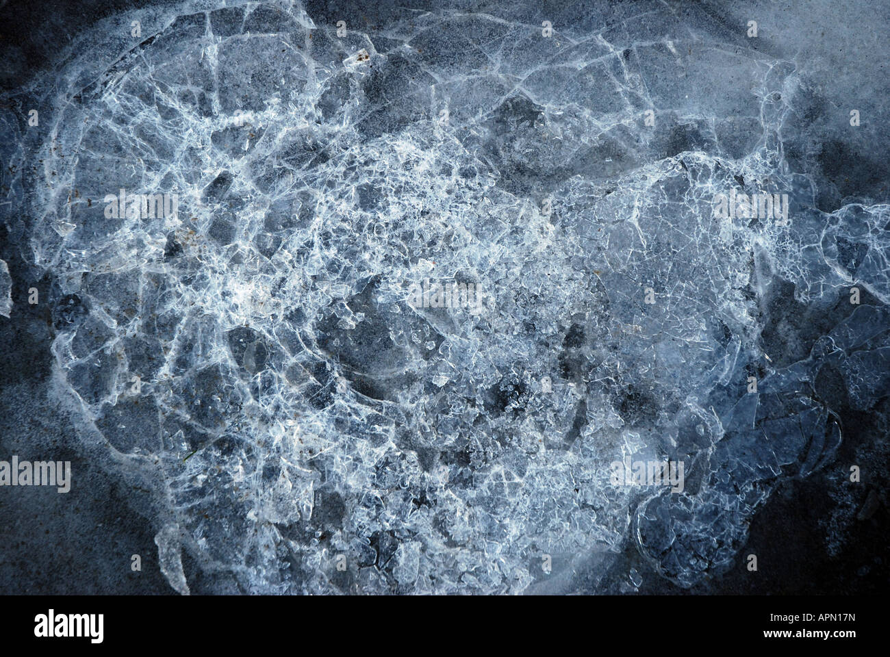 Texture of iced puddle hi-res stock photography and images - Alamy