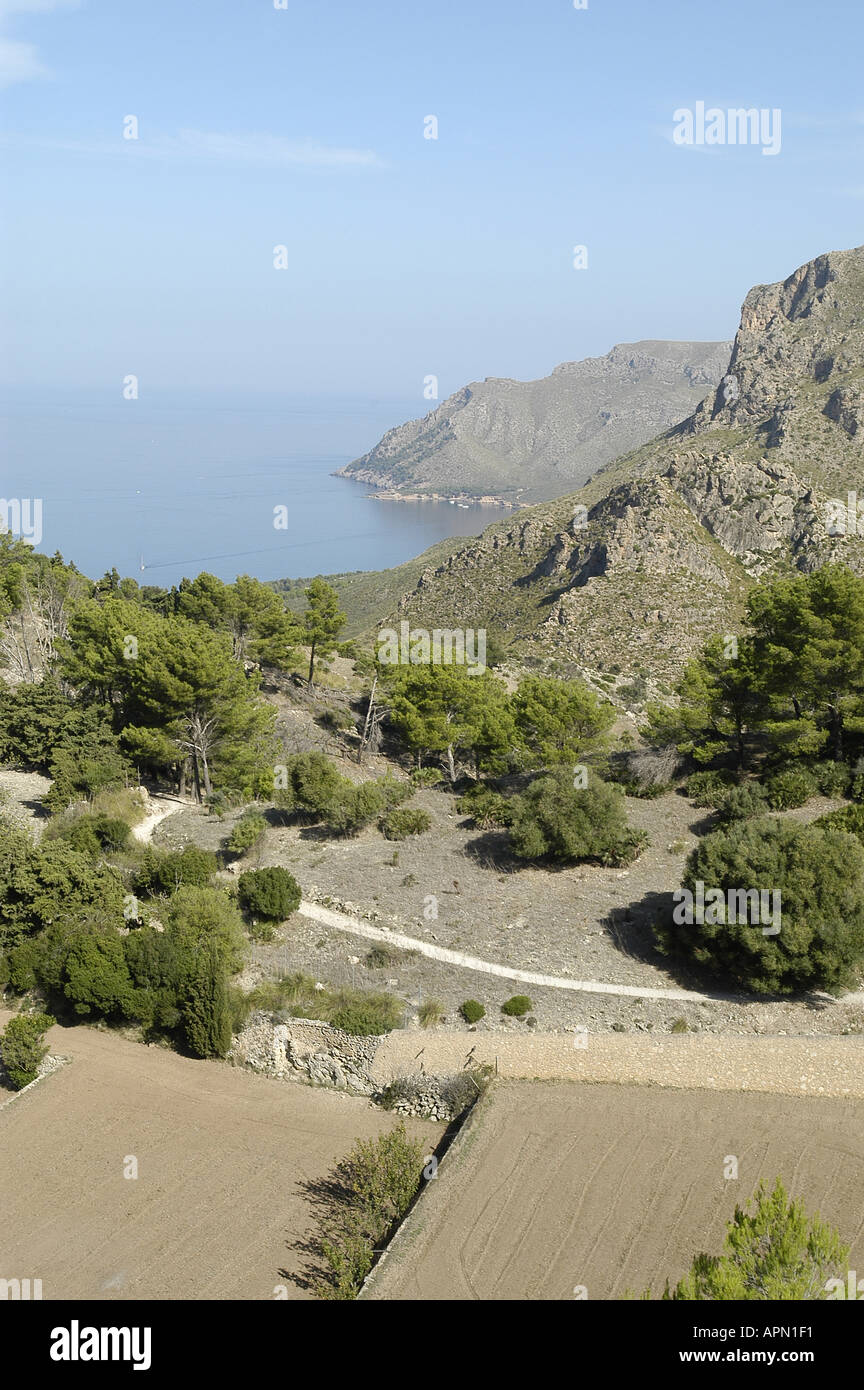 Mountains of Betlem ermita Belen Arta Mallorca Majorca balearic islands ...