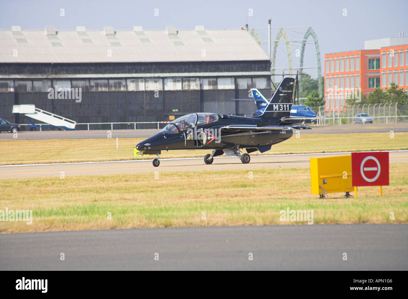 M311 by Aermacchi during take off run Stock Photo - Alamy
