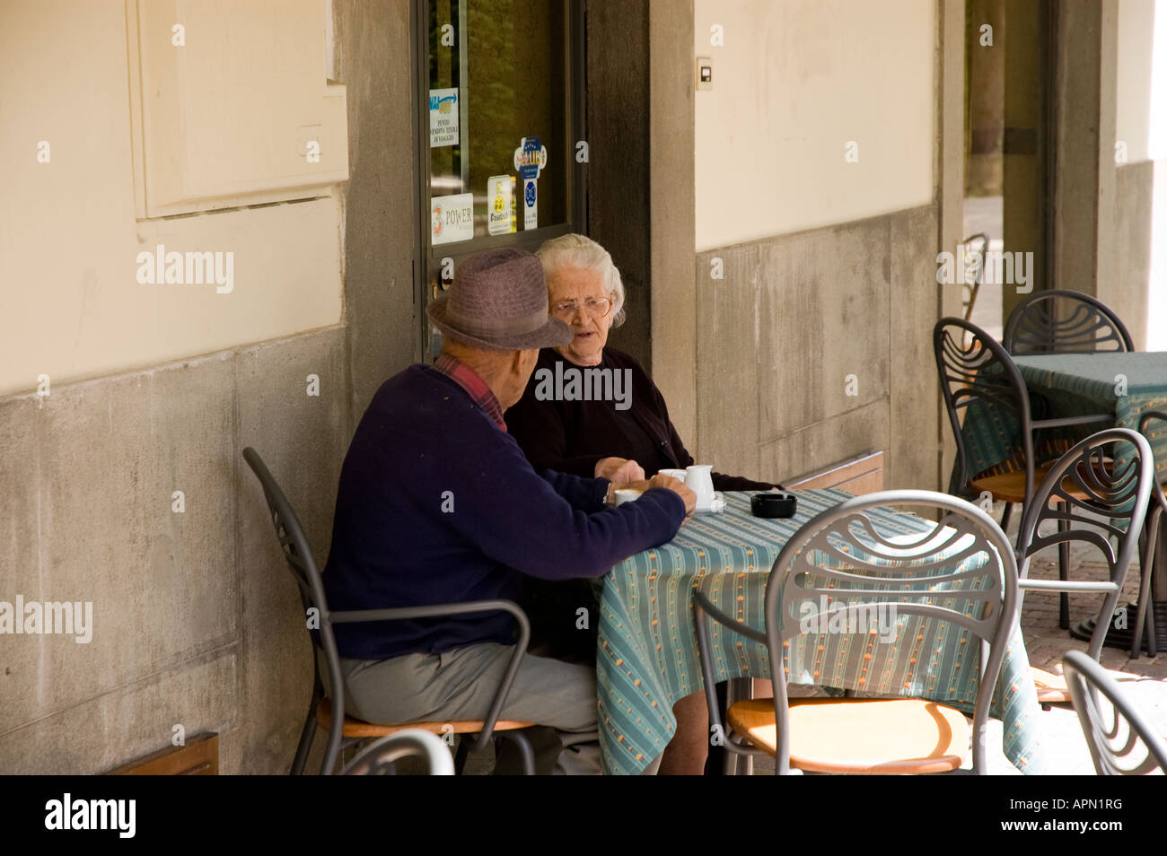 Old italian man italy coffee hi-res stock photography and images - Alamy