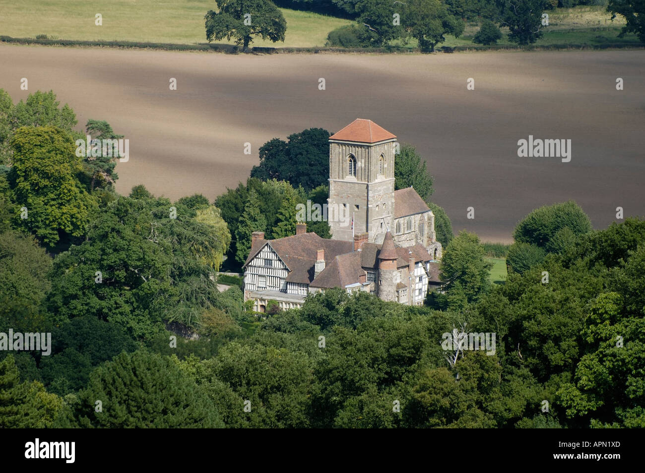 Little Malvern Court Priory Stock Photo - Alamy