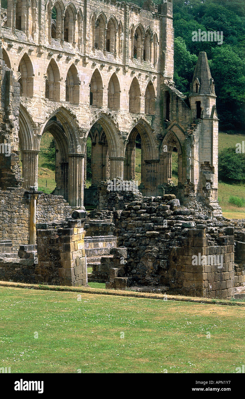 13th century Rievaulx Abbey was built in an early English style with a ...