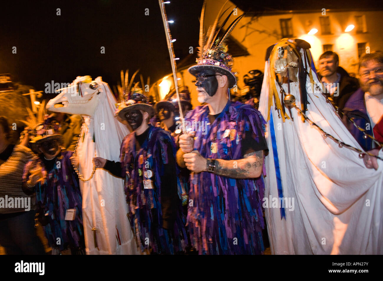 Welsh mari lwyd on bridge hi-res stock photography and images - Alamy