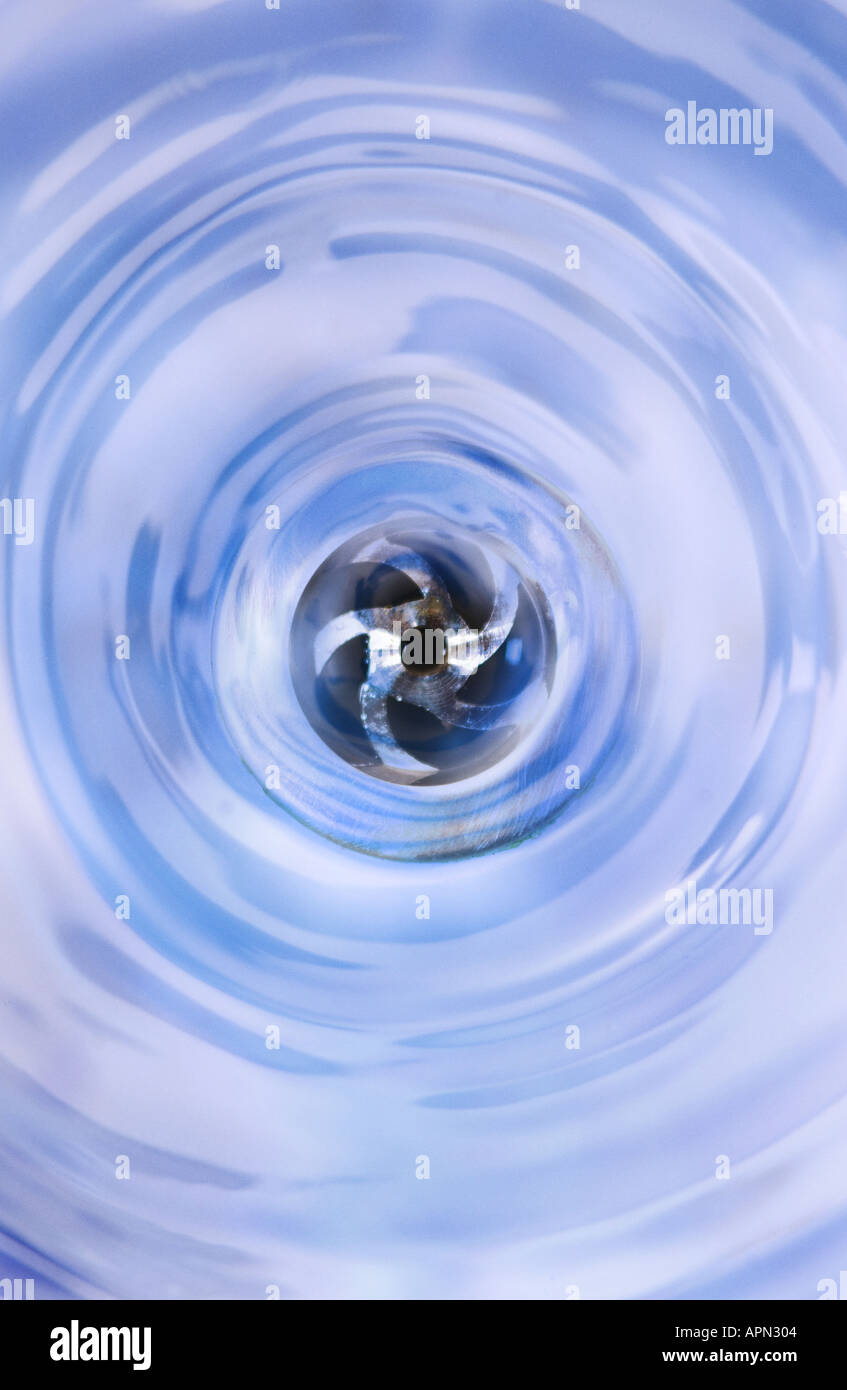 Whirlpool down the plughole hi-res stock photography and images - Alamy