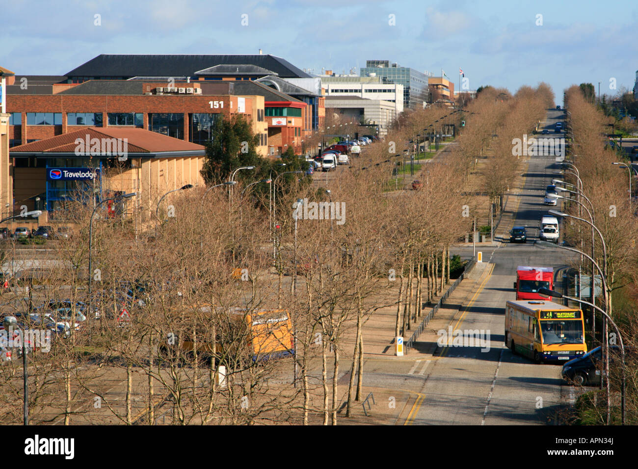 silbury boulevard Milton Keynes town centre Buckinghamshire South East ...