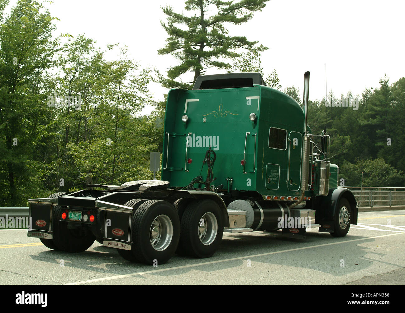 Peterbilt American truck Stock Photo - Alamy