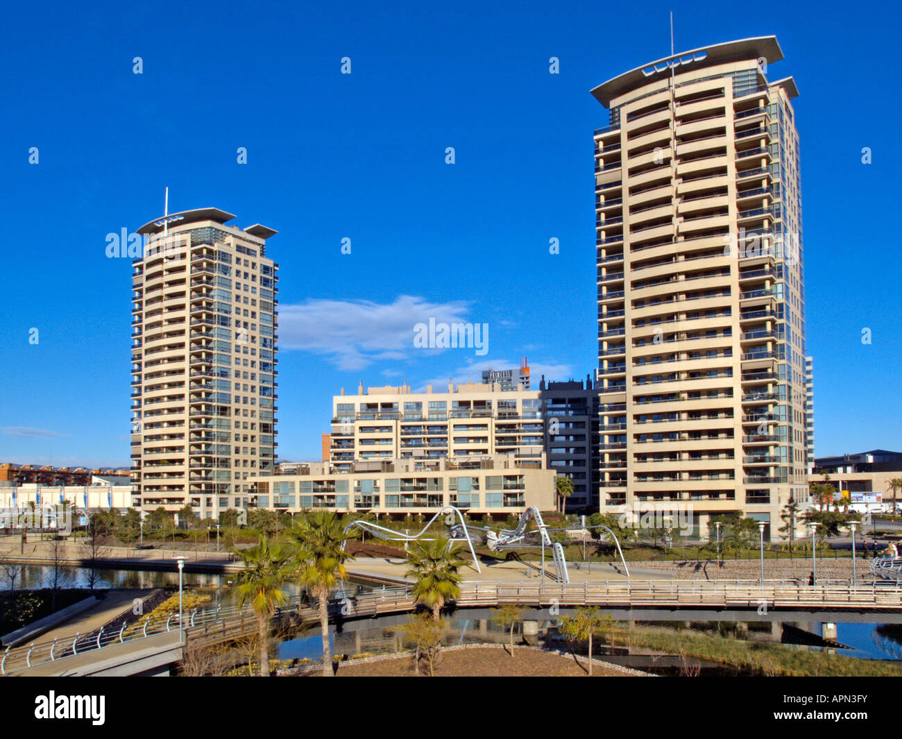 diagonal mar district in Barcelona Stock Photo - Alamy