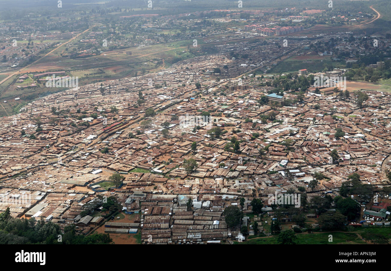 Kibera nairobi slum aerial hi-res stock photography and images - Alamy
