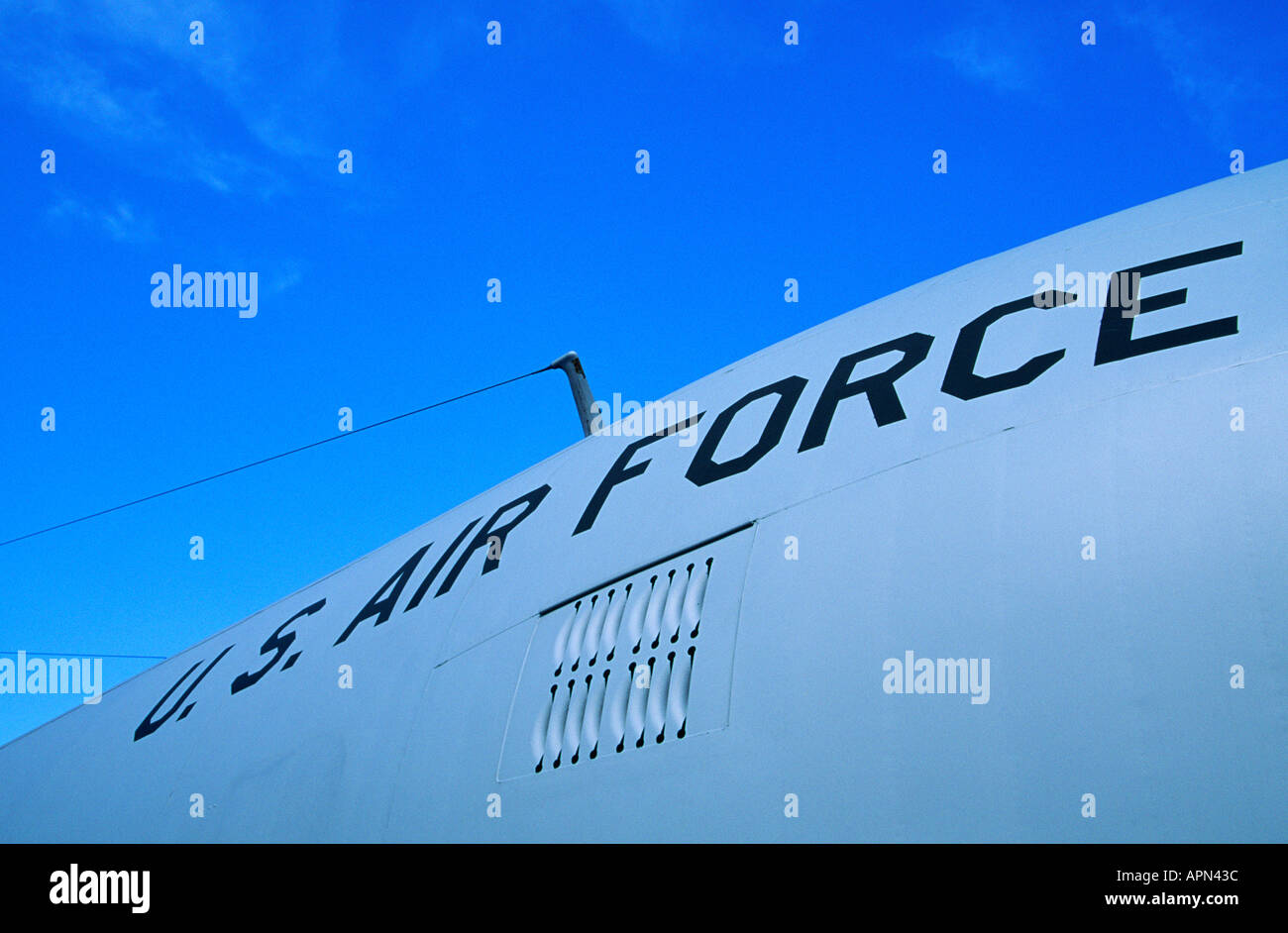 U S Air Force sign on a C 130 transport aircraft Stock Photo - Alamy