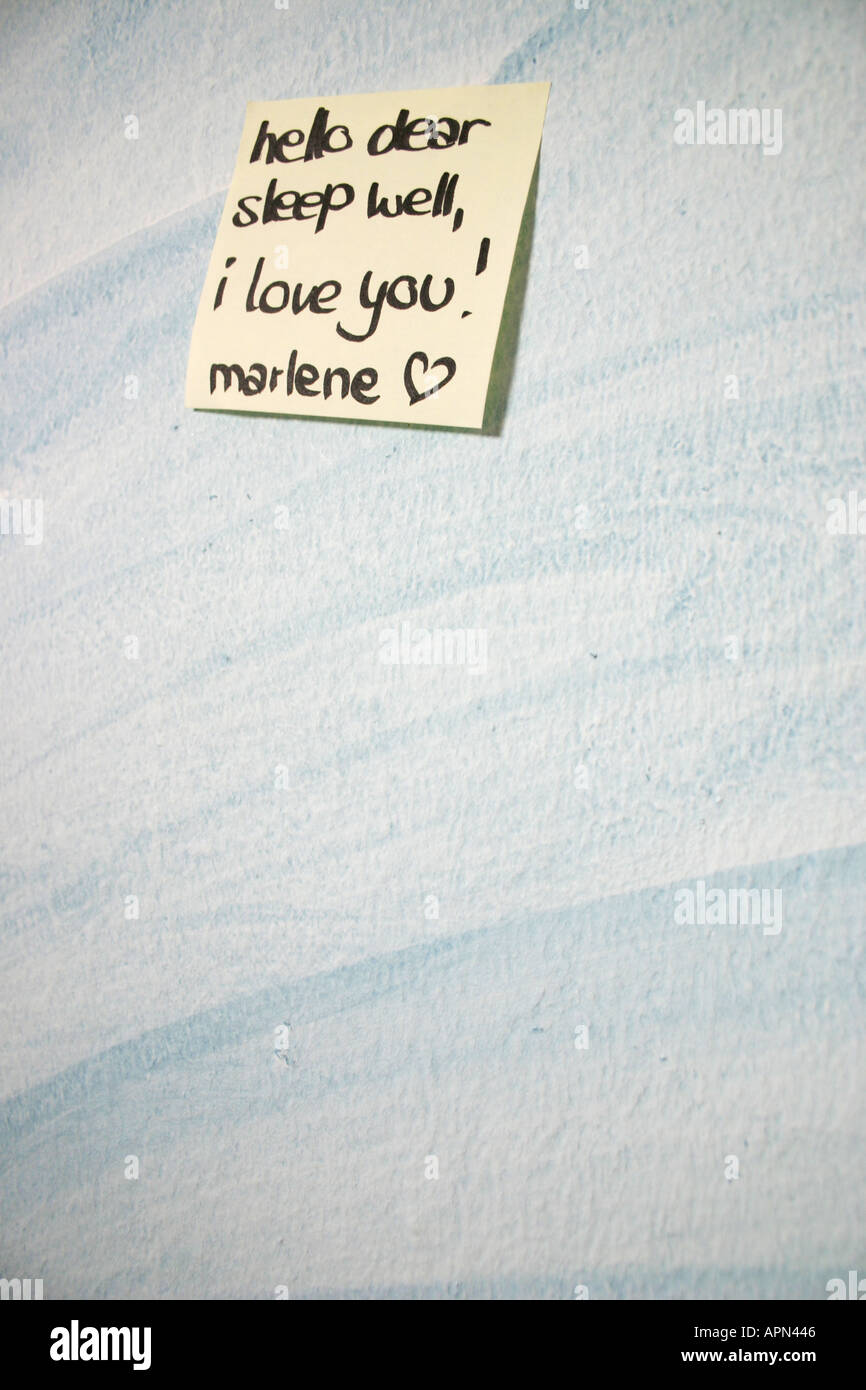 Love letter at a wall Stock Photo - Alamy