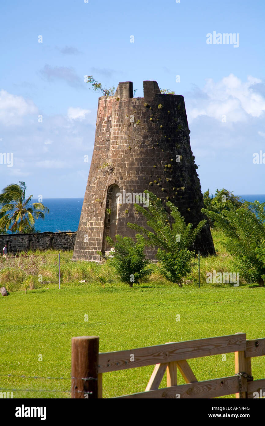 Sugar Tower at St Kitts in the Caribbean Stock Photo - Alamy