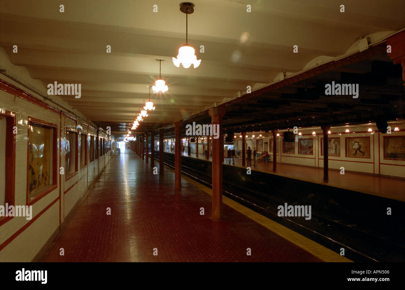 View of the Buenos Aires Subte Estacion Peru on Linea A Stock Photo - Alamy