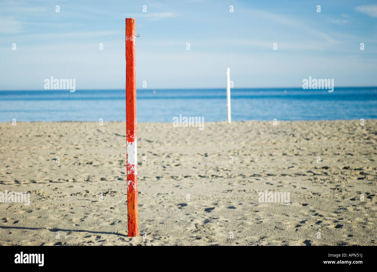 Beach Poles II Stock Photo - Alamy