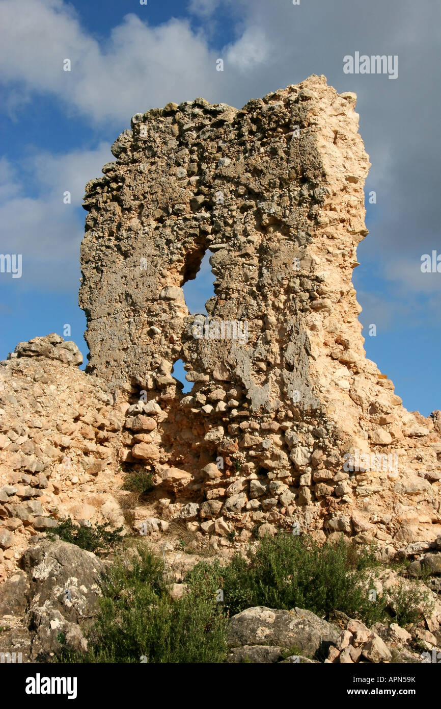 Orba castle now a ruin originally built by the Moors before being taken ...