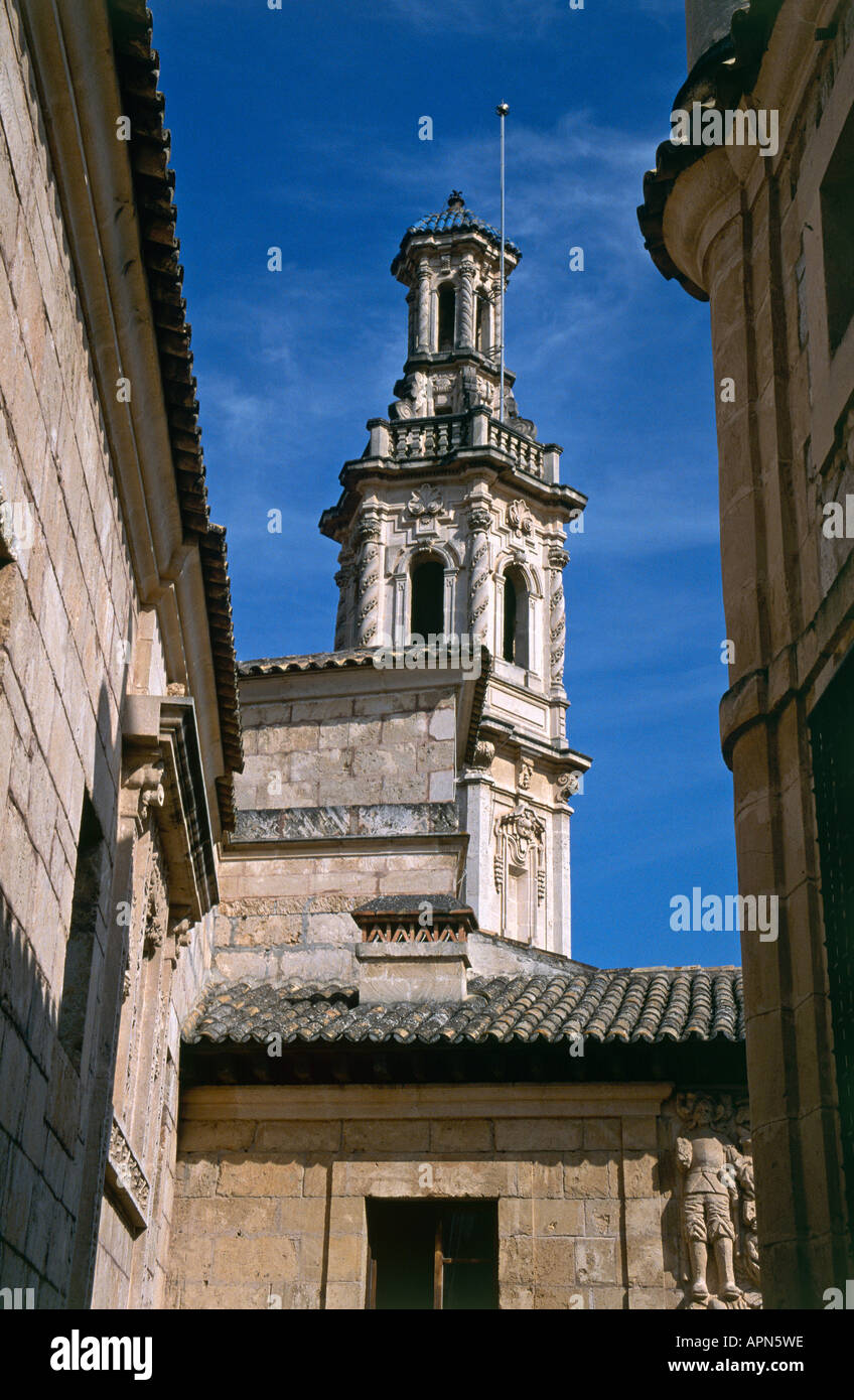 Detail of some of the replicas of famous Spanish buildings which were ...