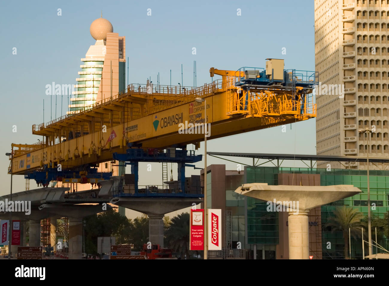 Building Works, Metro, Dubai, United Arab Emirates, UAE Stock Photo - Alamy