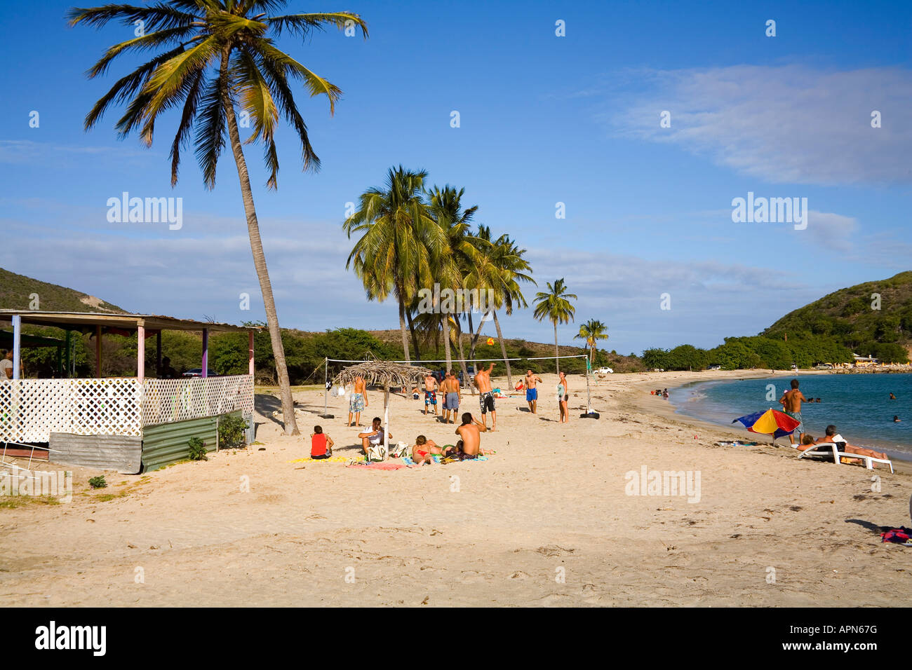 Cockleshell Bay at St Kitts in the Caribbean Stock Photo - Alamy