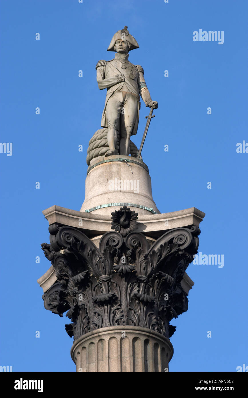 Nelson's Column Trafalgar Square London England Stock Photo - Alamy