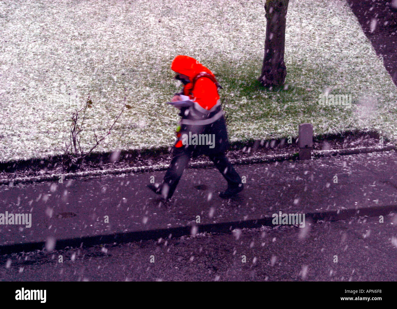 Weather snow postman hi-res stock photography and images - Alamy