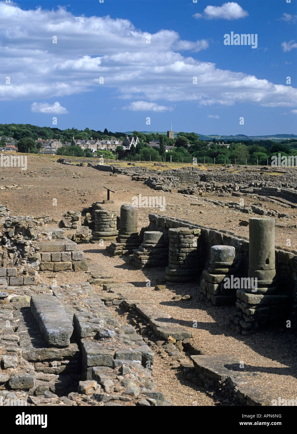 The Roman Fort and Town at Corbridge in Northumberland, was 2.5 miles ...