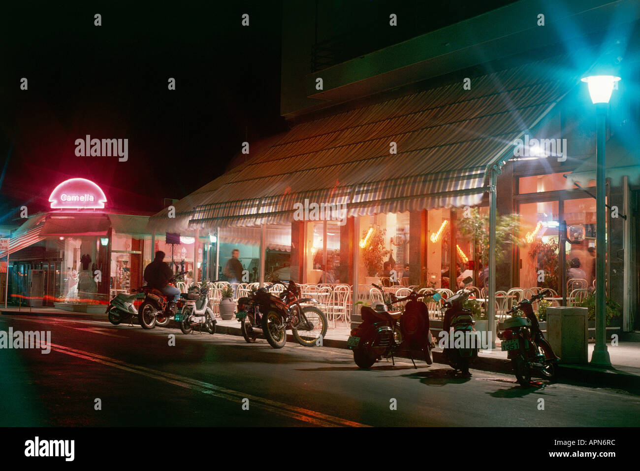 Nightlife in Rhodes Town Stock Photo - Alamy