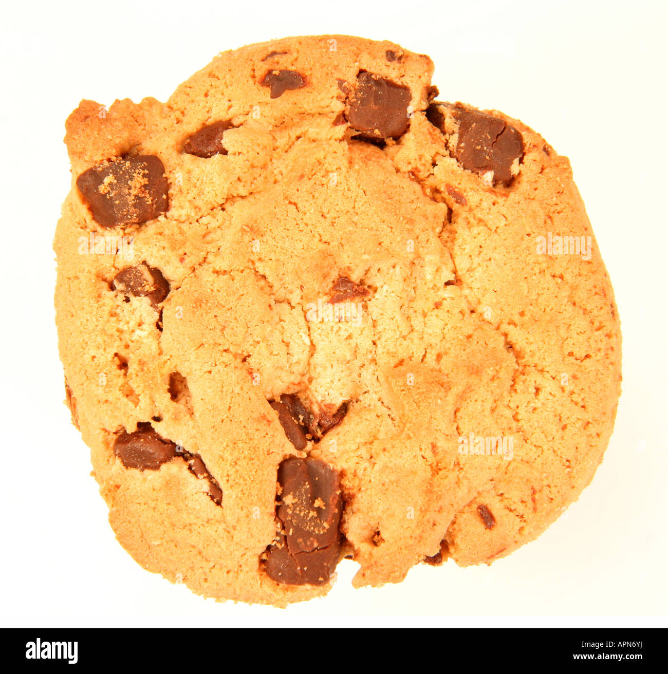 Isolated Chocolate Chip Cookie Stock Photo - Alamy